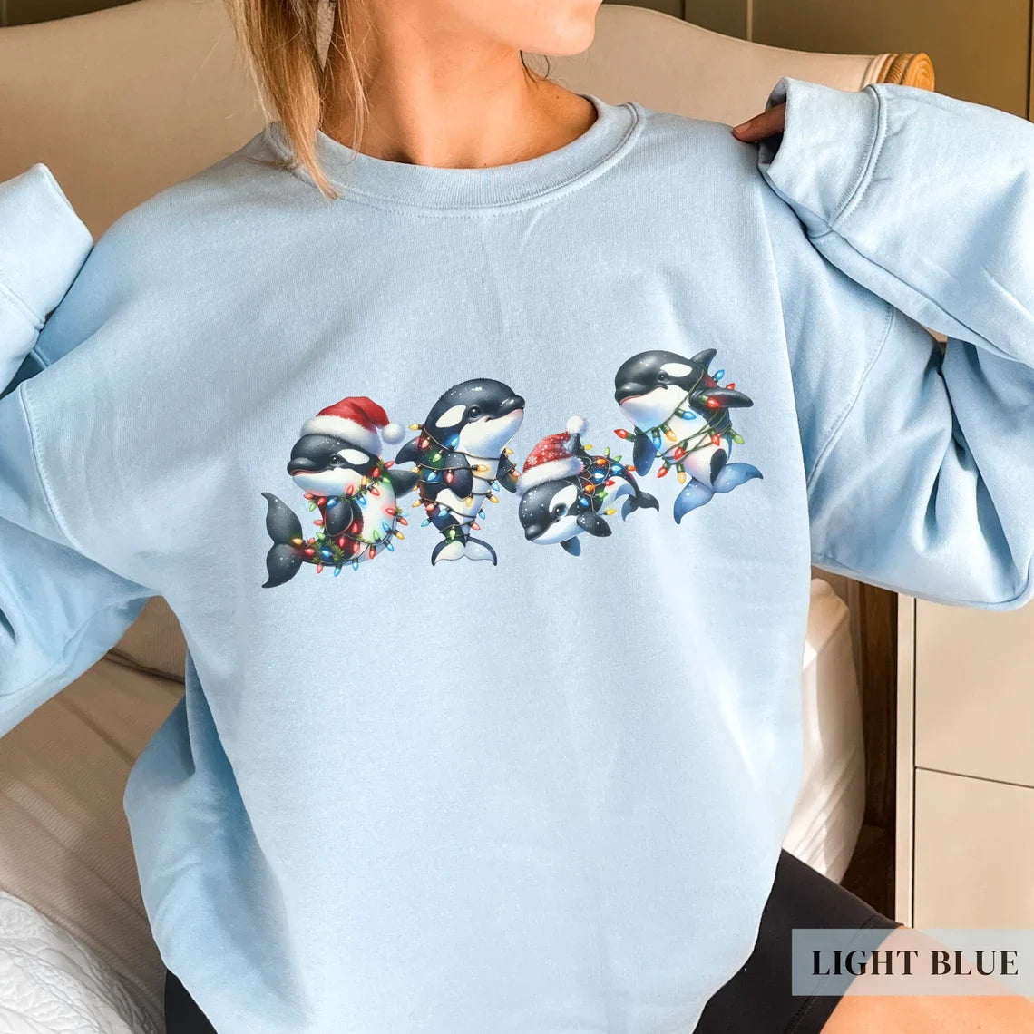 Orca Christmas Sweater – Blue Ocean Project CA
